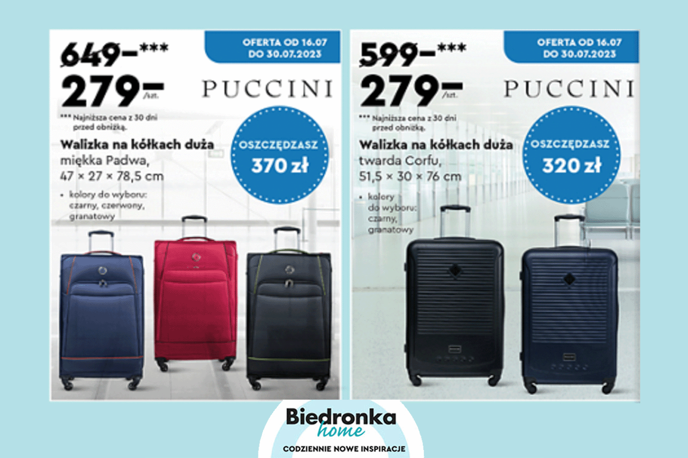 Walizki Puccini w Biedronka Home tanie jak nigdy! - Gazetki-promocyjne.pl